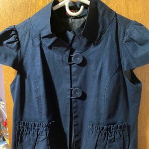 Forever 21 | Jackets & Coats | Navy Blue Armless Jacket | Poshmark